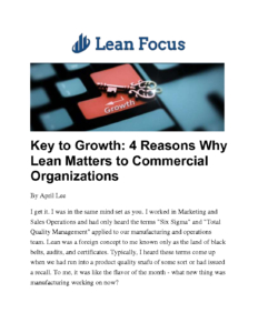 4 Reasons Why Lean Matters to Commercial Organizations_v1 | Lean Focus